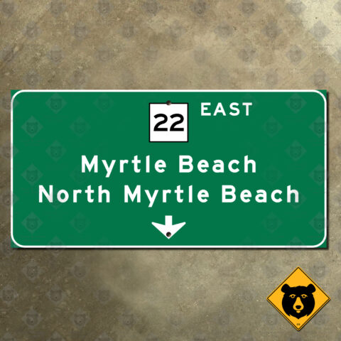 South Carolina Highway 22 east, Myrtle Beach, North Myrtle Beach road ...